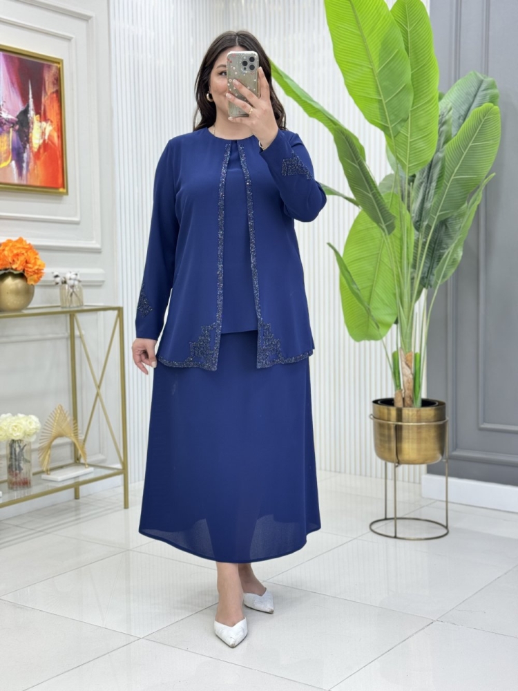 Mevlüde Etekli Takım Lacivert Modelleri En Uygun Fiyatlarla